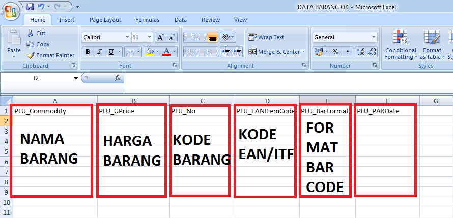 Format Barcode dalam Penggunaan Timbangan Digital
